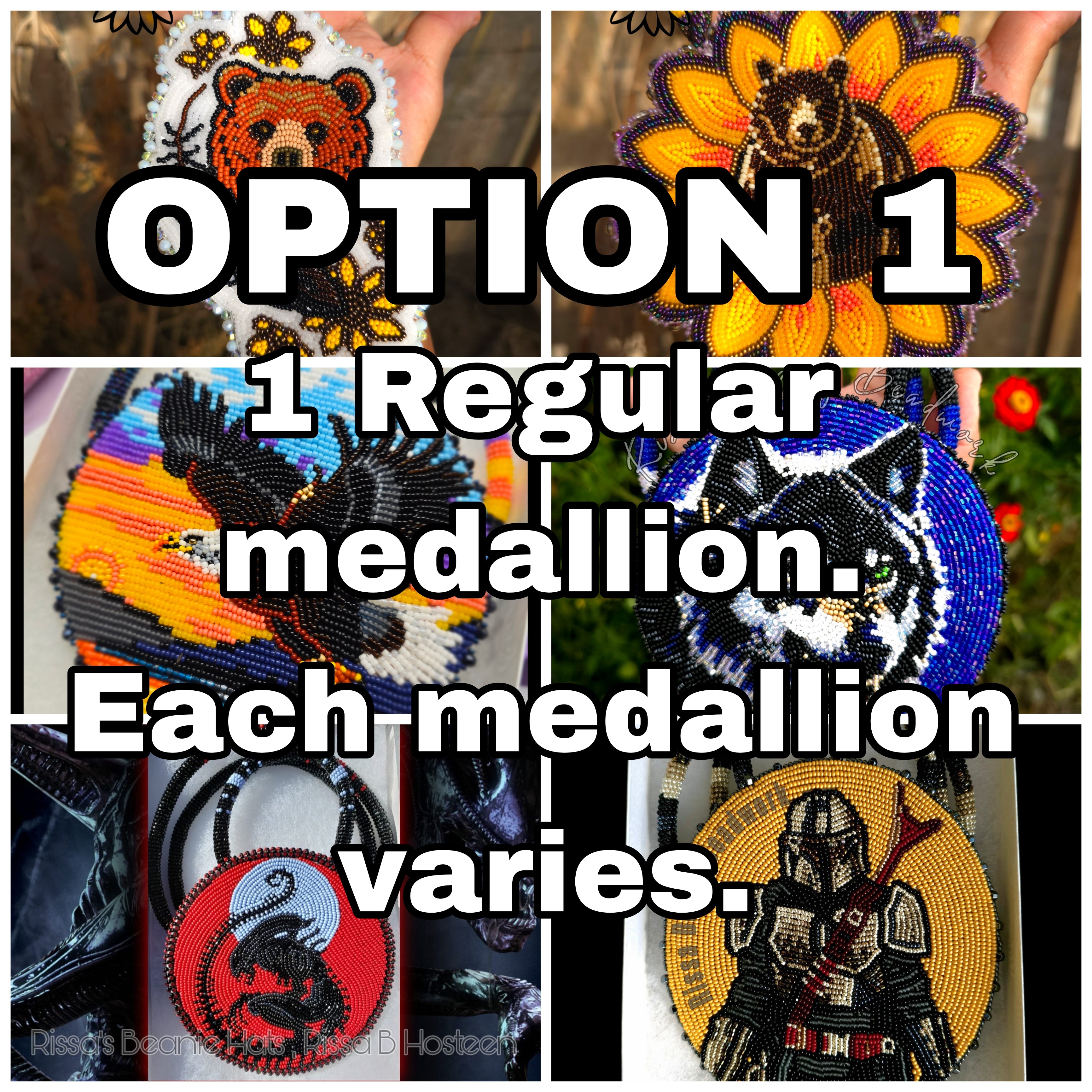 1 Regular animal/character medallion of your choice for the end of MAR ...
